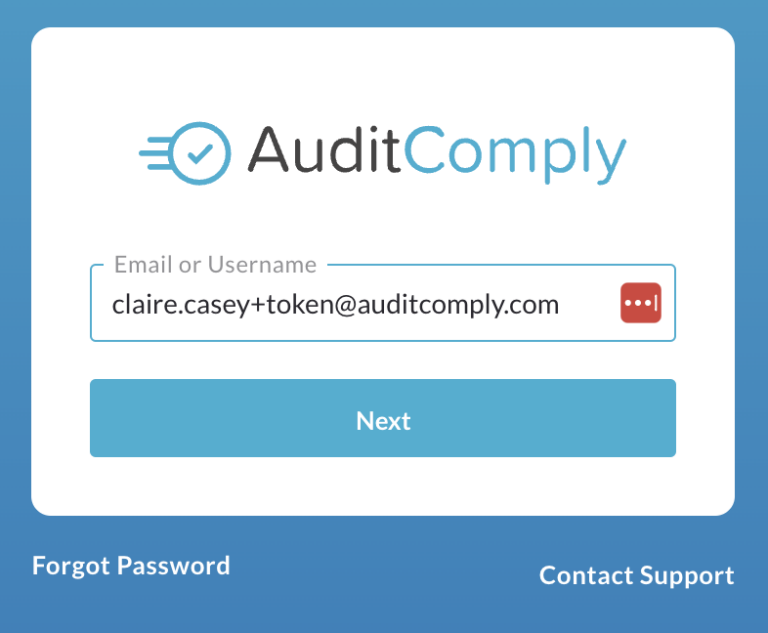 Managing Users: Token Login – AuditComply Help Center