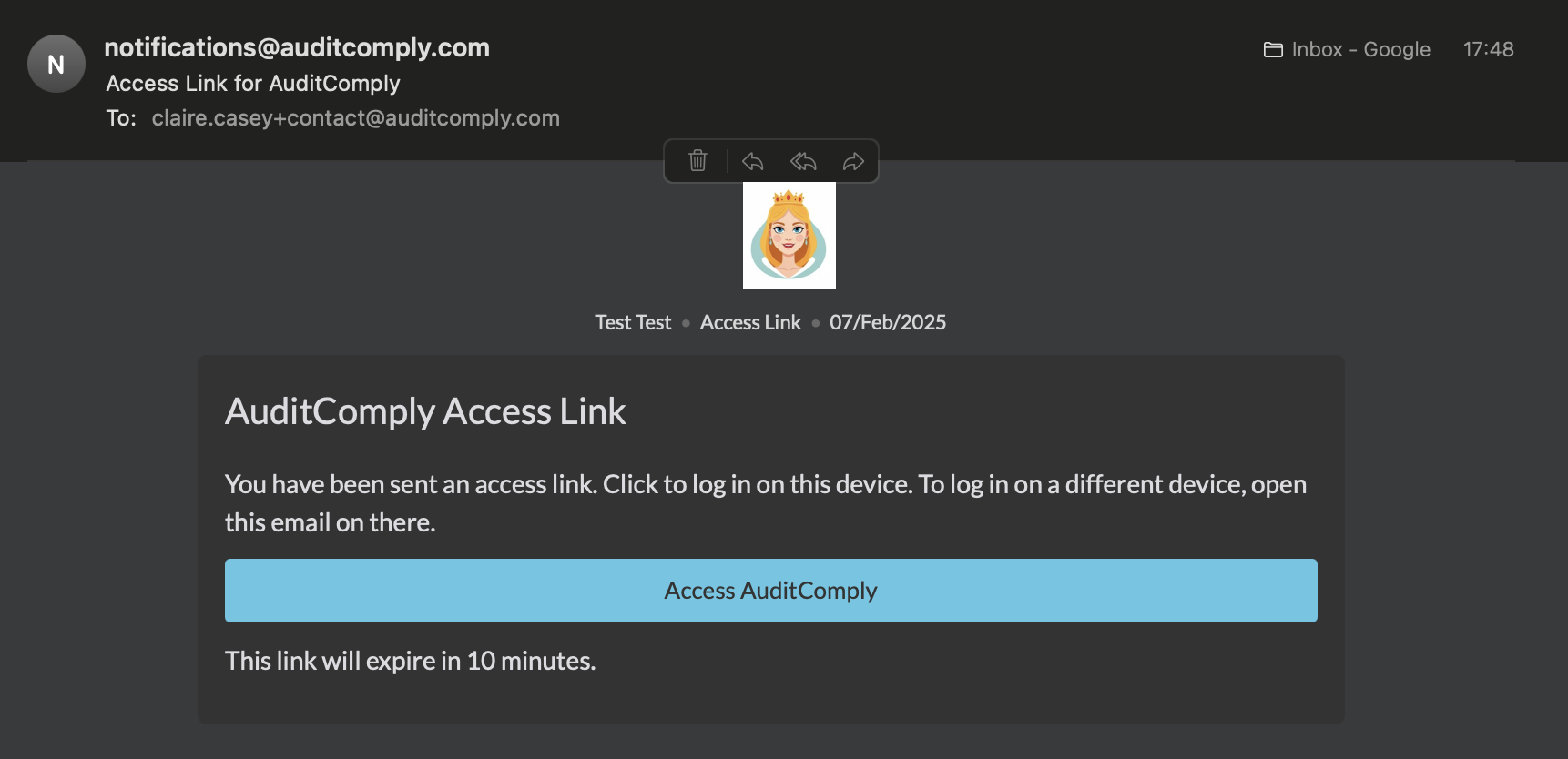 Managing Users: Token Login – AuditComply Help Center